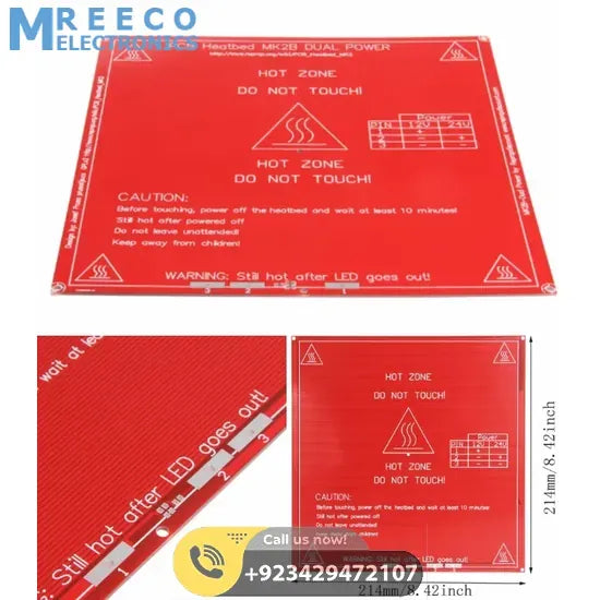 3D printer PCB Heated Bed MK2B 12v and 24v in pakistan